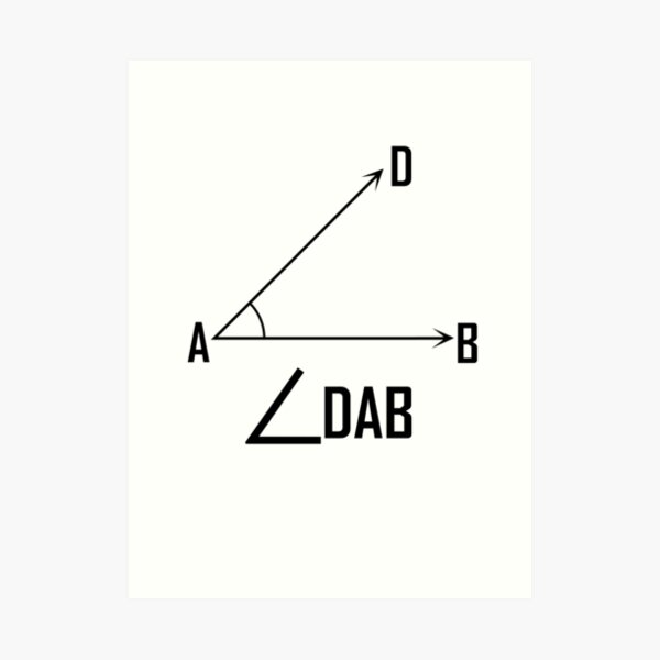"Angle DAB- Funny Maths, Mathematics Geometry dab" Art Print by the ...
