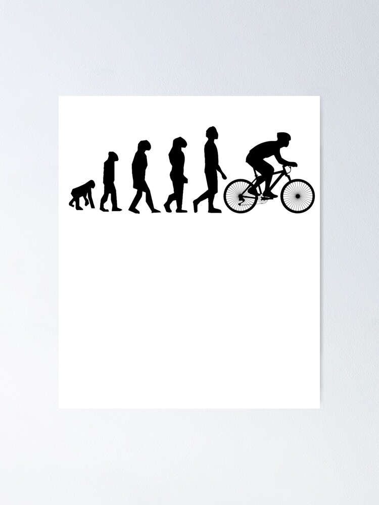 "Evolution of Mountain Bike MTB Bike Shirt" Poster for Sale by NoriTEEs ...
