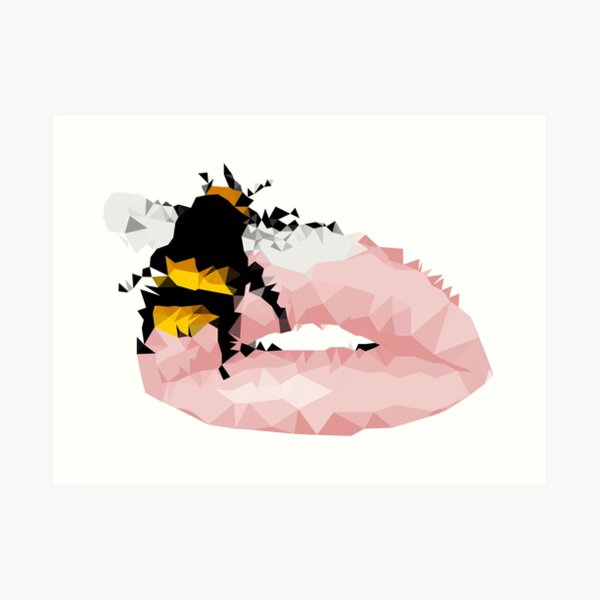 "bee lips" Art Print by xxnavigatexx | Redbubble