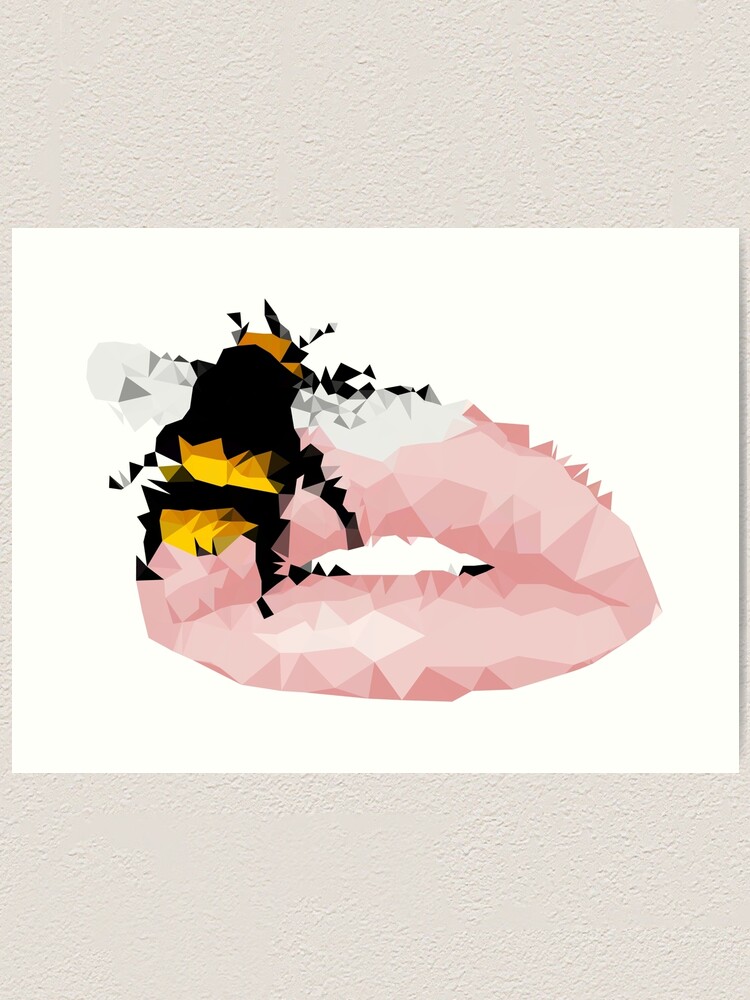 "bee lips" Art Print by xxnavigatexx | Redbubble