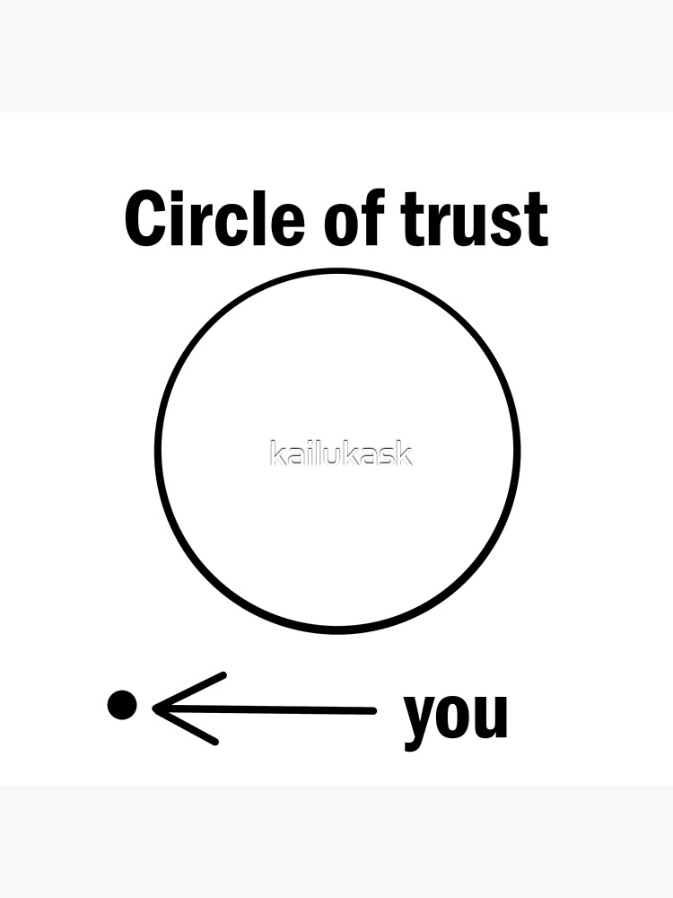 "Circle of Trust: YOU outside" Poster for Sale by kailukask | Redbubble