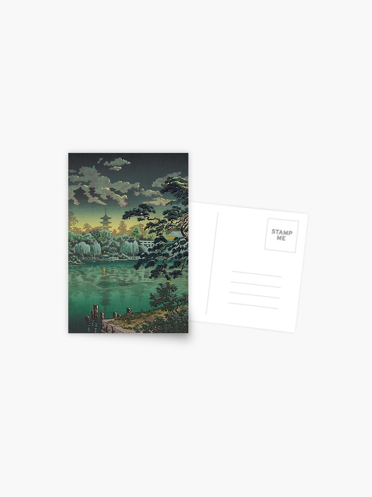 "Tsuchiya Koitsu Ueno Shinobazu Pond Art" Postcard for Sale by Martstore | Redbubble