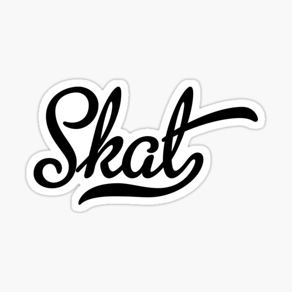 "Skat" Sticker for Sale by Vectorqueen | Redbubble