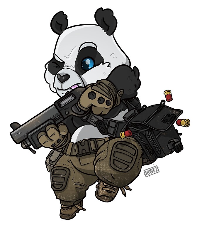 "Monium the Panda" by hiwez | Redbubble