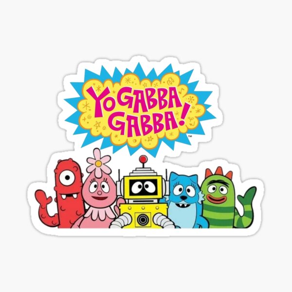"Yo Gabba Gabba! Colorful Characters Sticker" Sticker for Sale by ...
