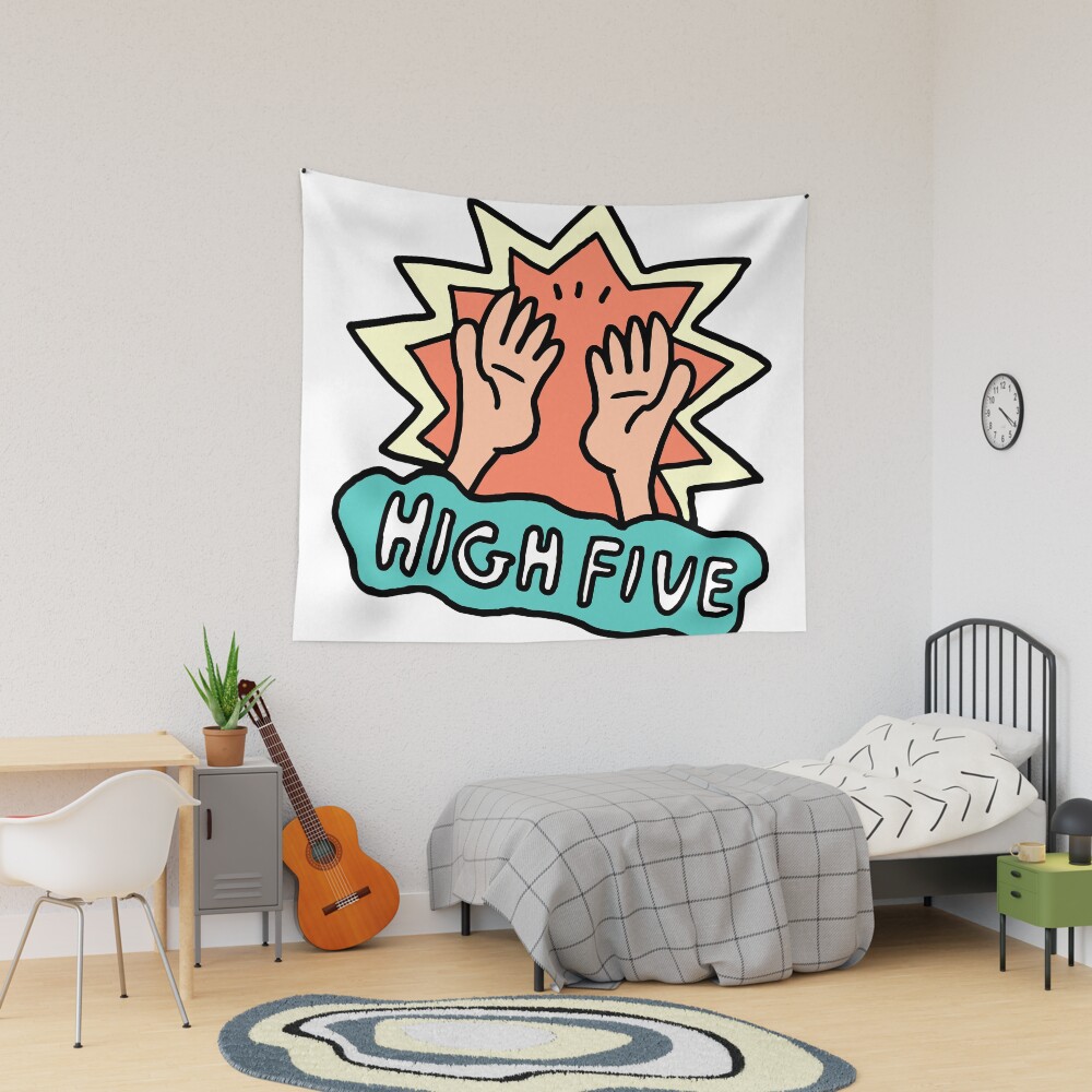 "High five" Sticker for Sale by bainermarket | Redbubble