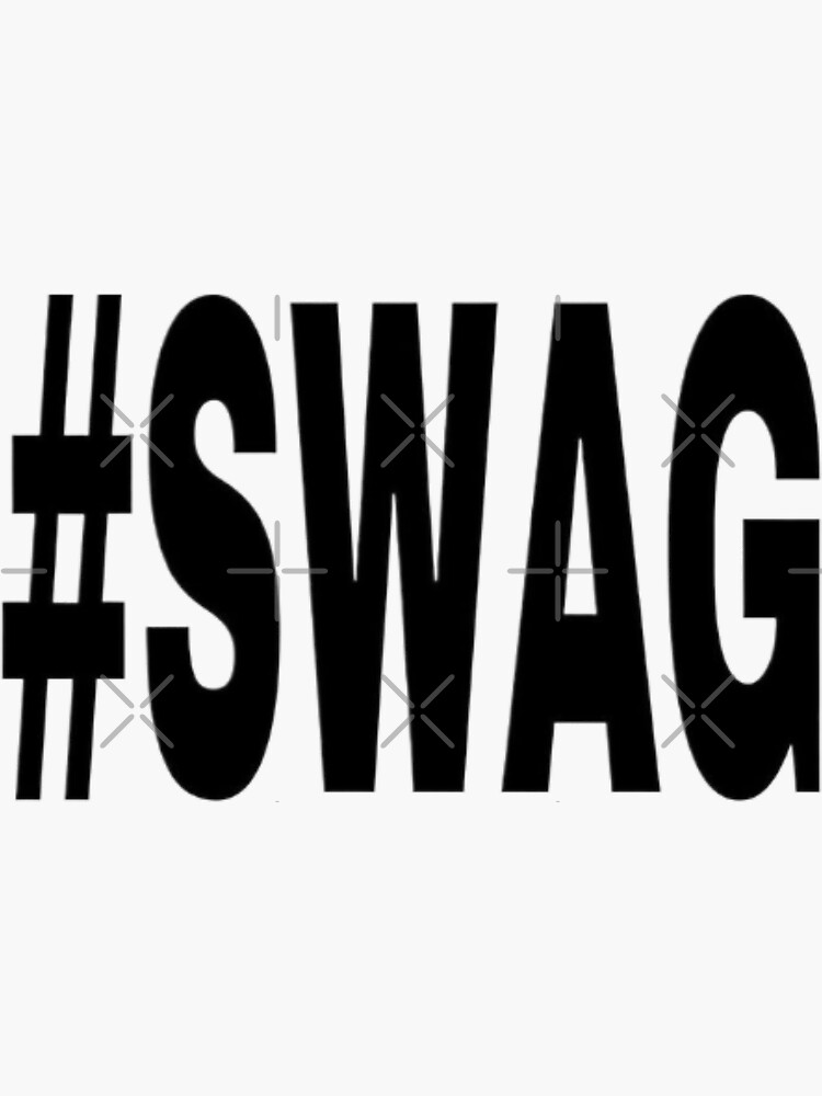 "#SWAG" Sticker for Sale by anchyse2 | Redbubble