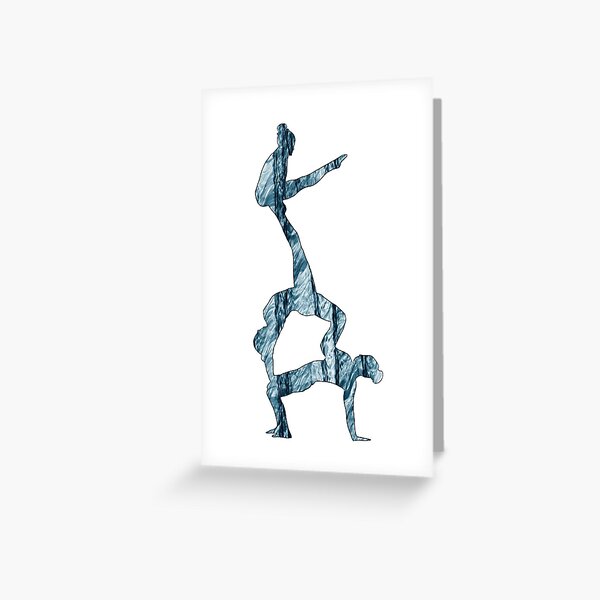 "An acrobatic women’s group" Greeting Card for Sale by artsyreader ...