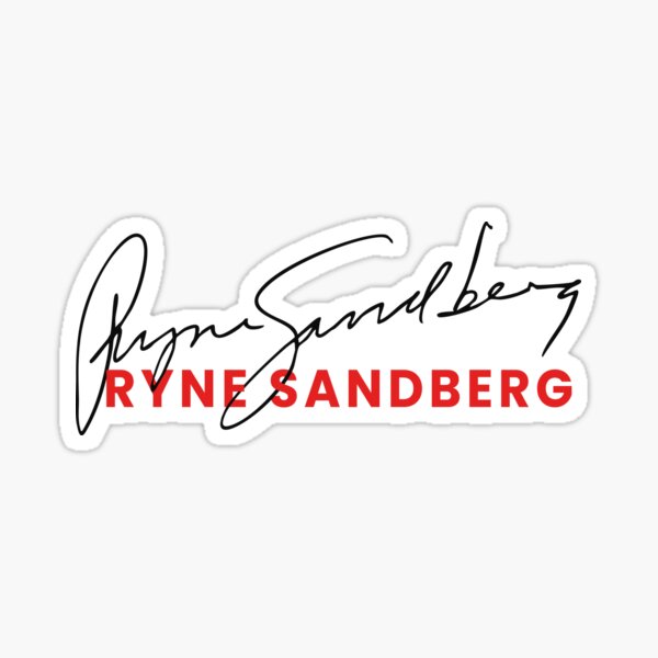 "Ryne Sandberg Signature with Name" Sticker for Sale by FineArrayDesign ...
