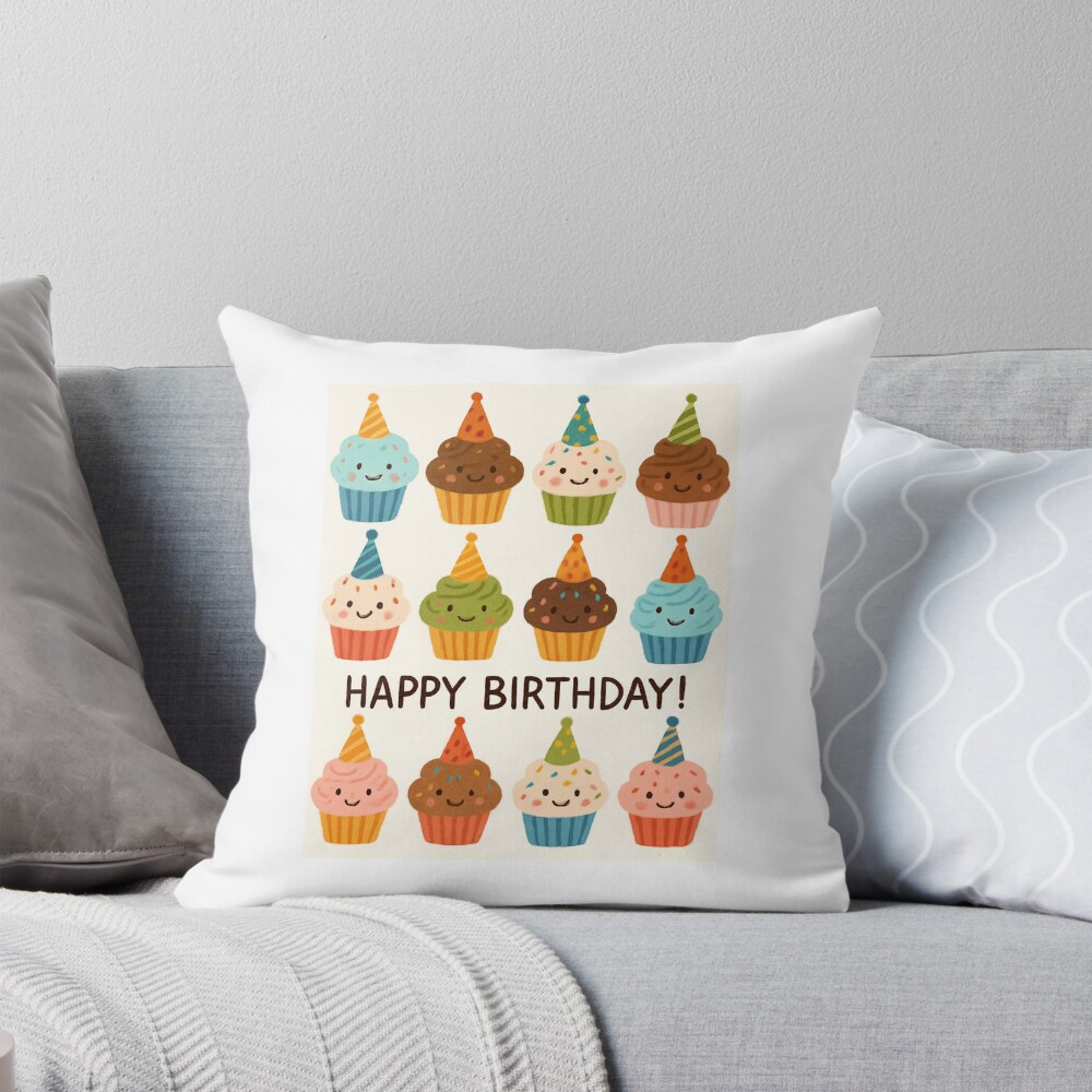 "Cupcake Party Hat cute happy birthday kawaii gift christmas happy ...
