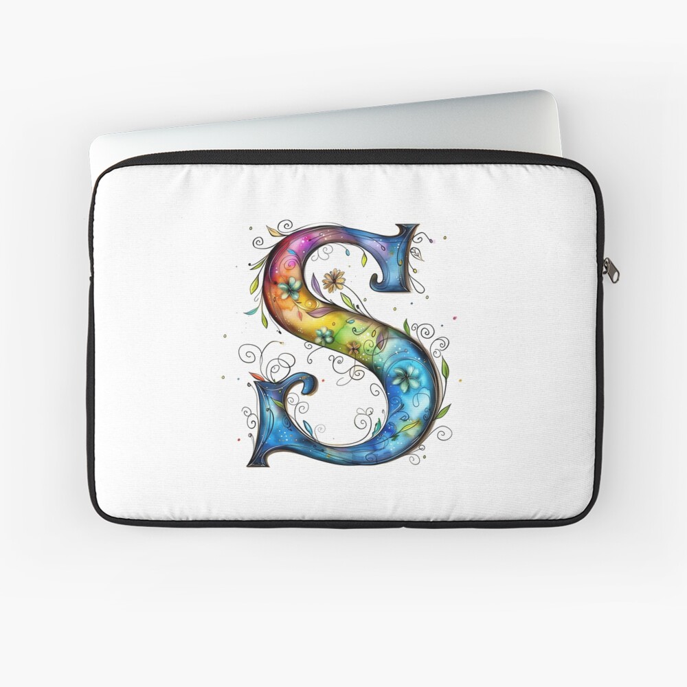 "Whimsical Monogram Letter S" Sticker for Sale by Boddicca | Redbubble