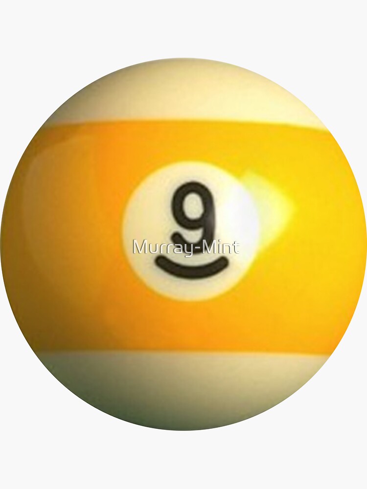 "9 Ball" Sticker for Sale by Murray-Mint | Redbubble