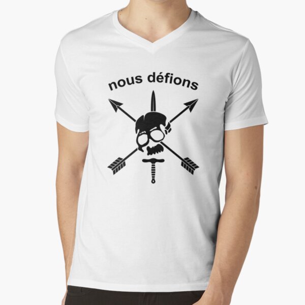 "Nous Defions Special Forces" V-Neck T-Shirt for Sale by 5thcolumn ...