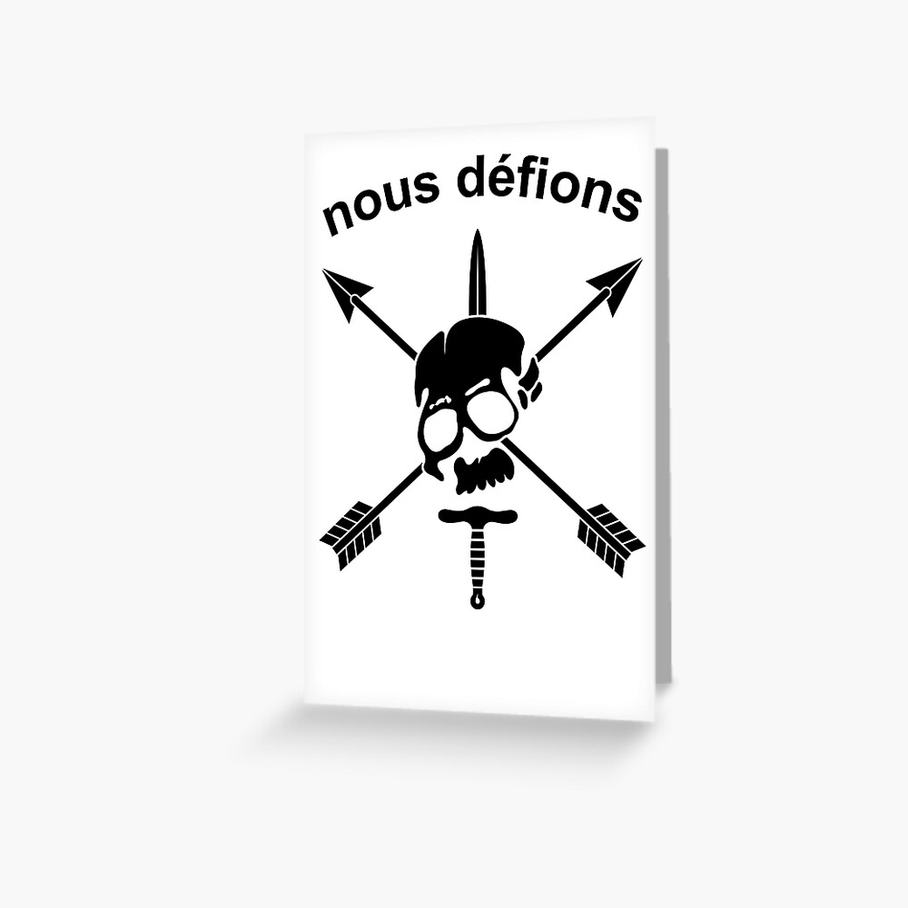 "Nous Defions Special Forces" Greeting Card for Sale by 5thcolumn ...