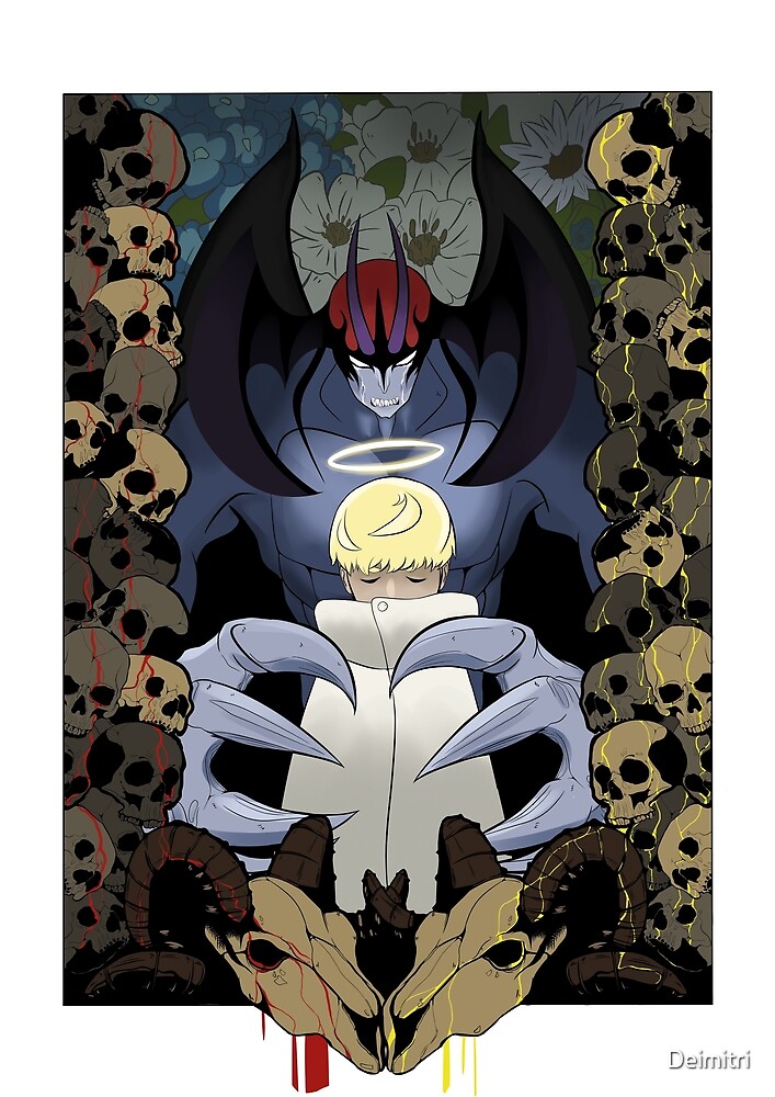 "Devilman and Ryo" by Deimitri | Redbubble