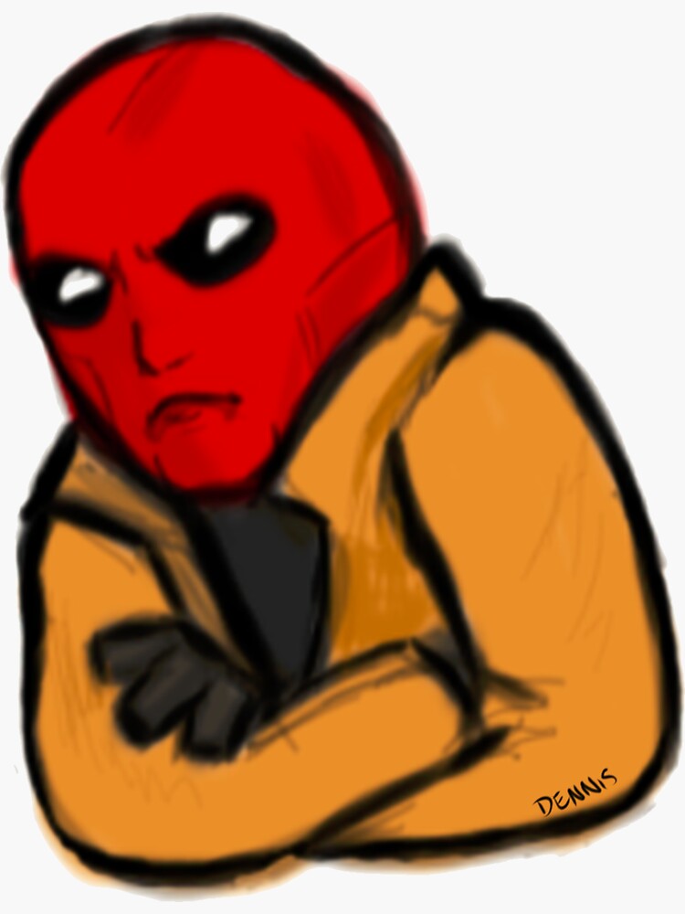 "Grumpy Jason (Mouth Helmet) " Sticker for Sale by MardieAndDennis ...