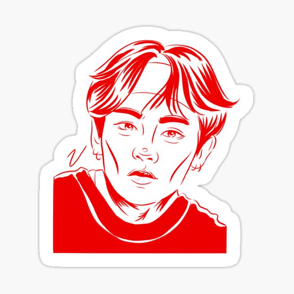 "BTS V" Sticker for Sale by mono-psd | Redbubble