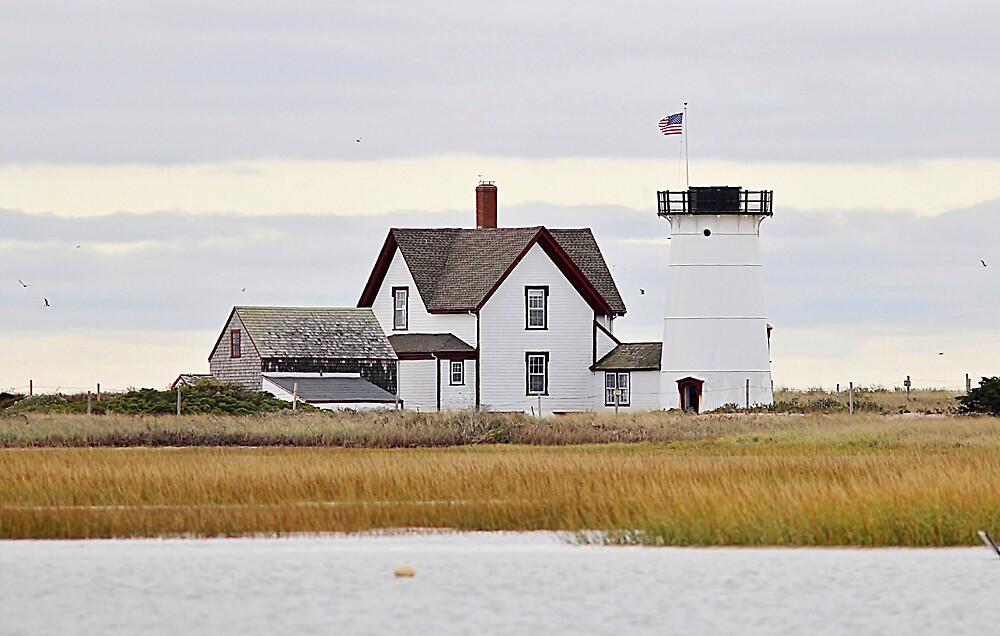 "Stage Harbor Lighthouse - aka Harding's Beach Light" by Linda Crockett ...