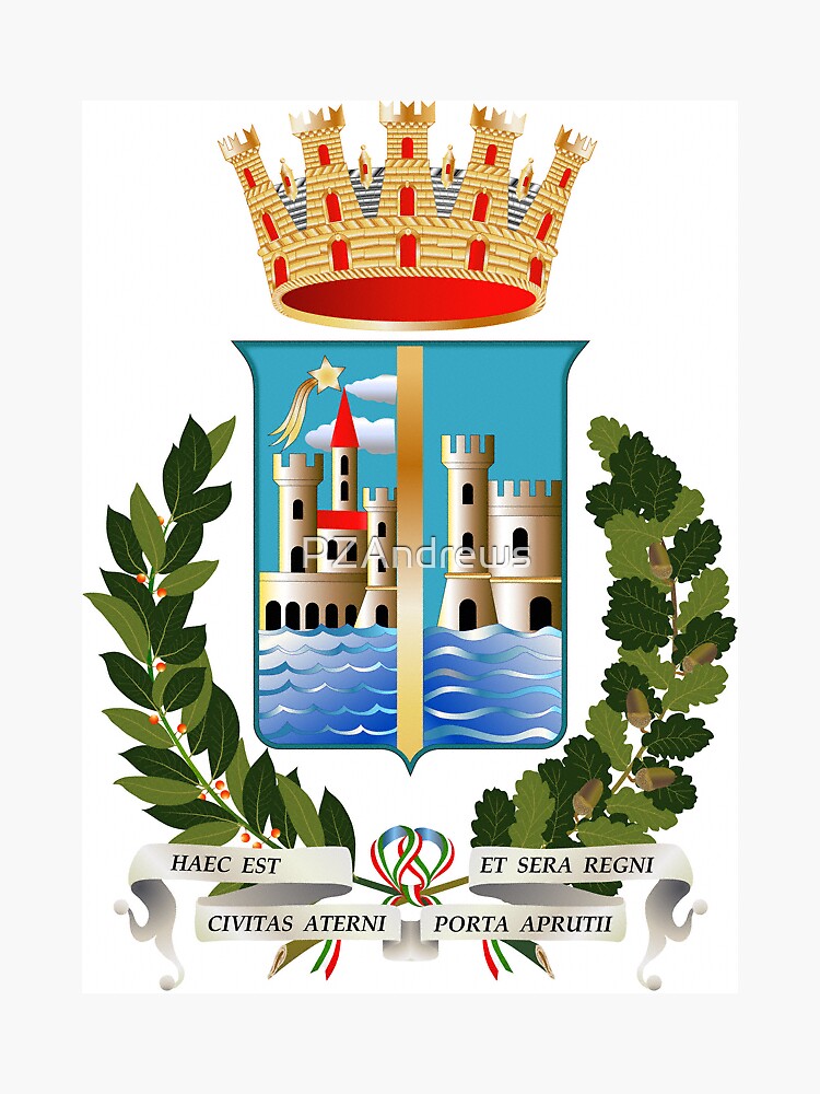 "Coat of Arms of Pescara, Italy" Sticker for Sale by PZAndrews | Redbubble