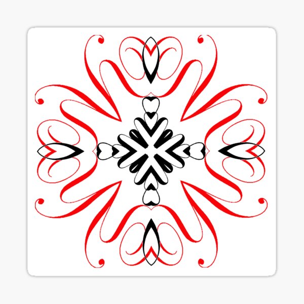 "Black and Red Abstract" Sticker for Sale by ProjectArt69 | Redbubble