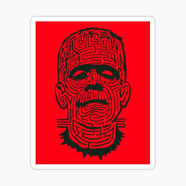 "Frankenstein Maze inferno red" Sticker for Sale by YellowMagicJP ...