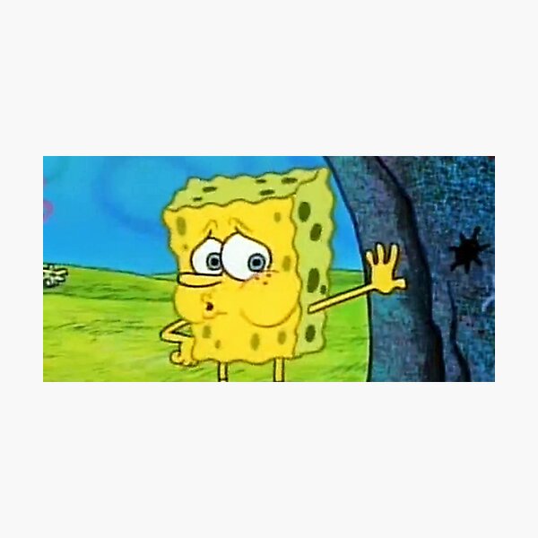 "Exhausted Spongebob meme" Photographic Print by wowiee | Redbubble