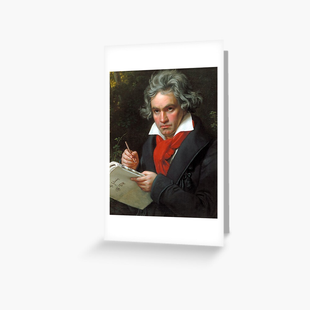 "Ludwig van Beethoven Portrait - Joseph Karl Stieler" Greeting Card for ...