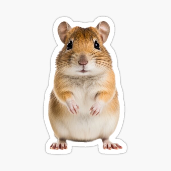 "Cute gerbil" Sticker for Sale by ArtfulPlay | Redbubble