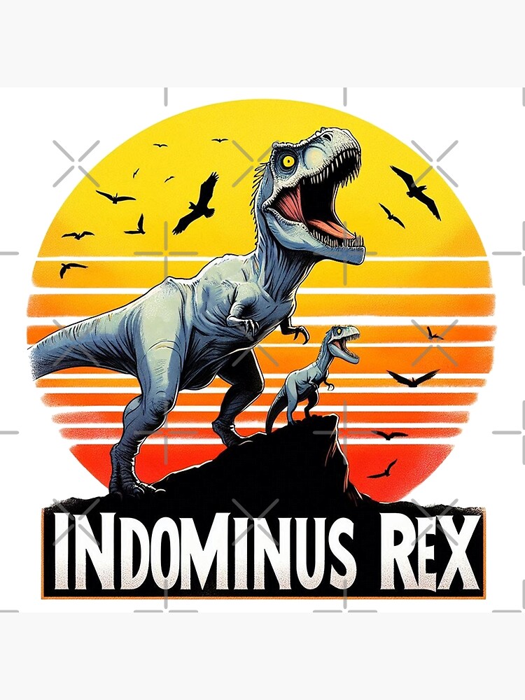 Retro Indominus Rex Art Board Prints for Sale | Redbubble