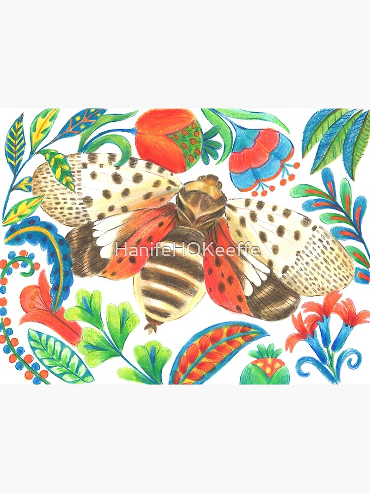 "Spotted lantern fly" Canvas Print by HanifeHOKeeffe | Redbubble