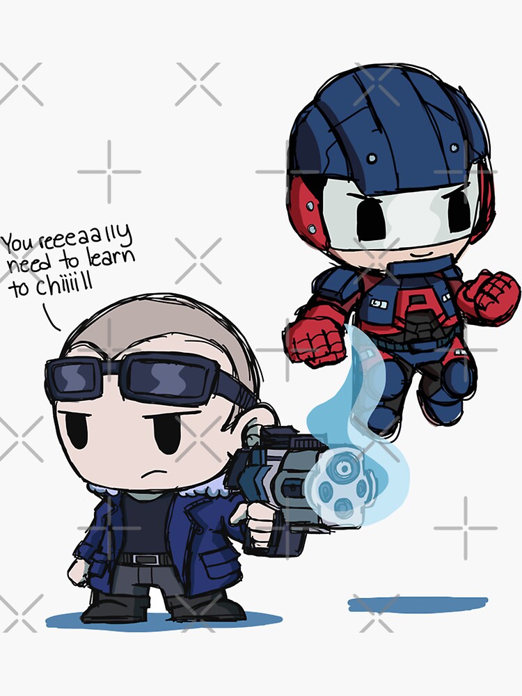 "Captain Cold and Atom " Sticker by Behn | Redbubble