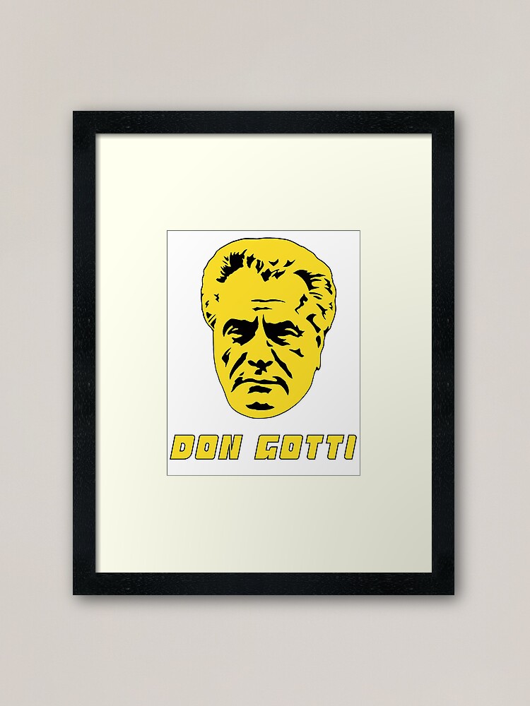 "John Gotti Don Gotti" Framed Art Print for Sale by simokava | Redbubble