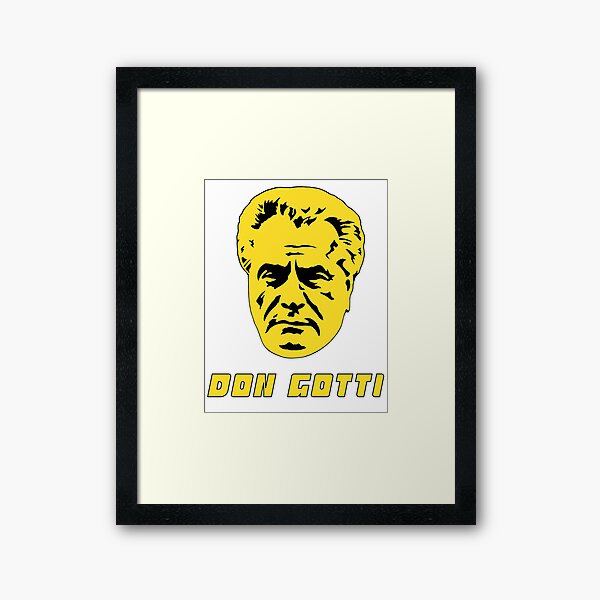 "John Gotti Don Gotti" Framed Art Print for Sale by simokava | Redbubble