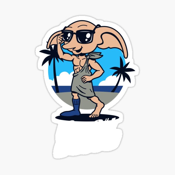 "Beach Elf" Sticker for Sale by BoggsNicolasArt | Redbubble