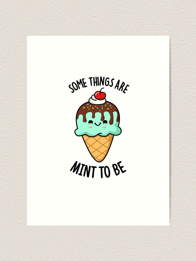 Chill Out Ice Cream and Lolly Funny Pun Illustration Wall Art Download ...