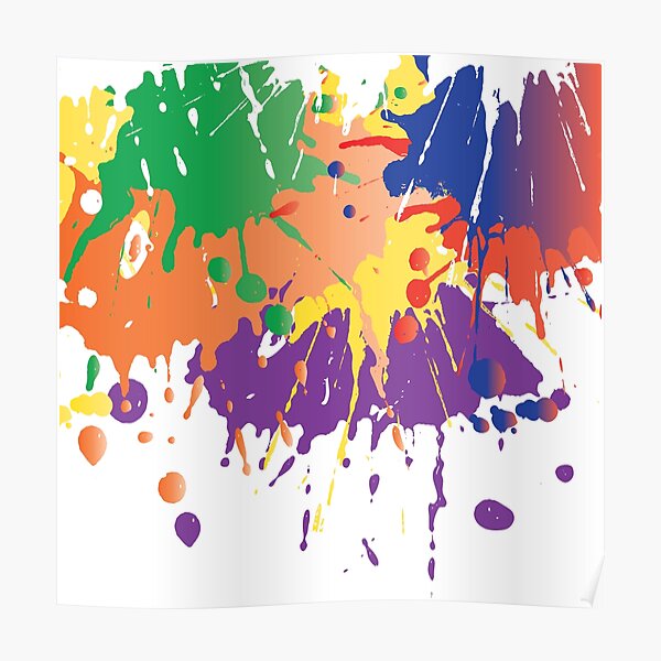 "Paint splash " Poster for Sale by Arch4Design | Redbubble