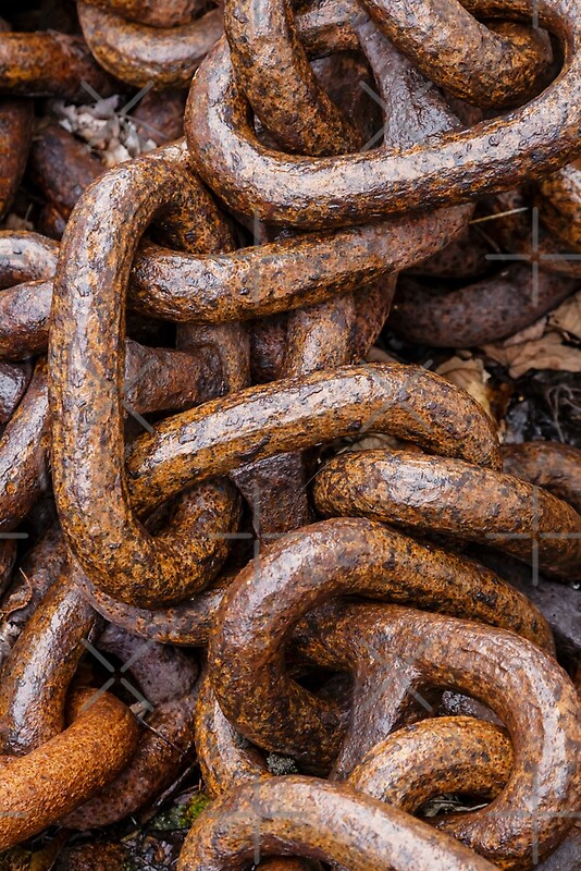 "Bright and shiny chain links" by Dalyn | Redbubble