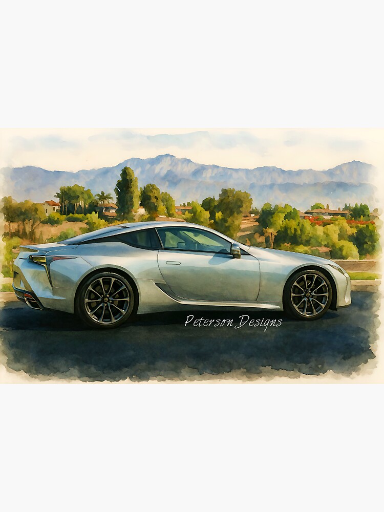 "Lexus LC500 Fanart (Silver)" Sticker for Sale by PetesSweets86 | Redbubble
