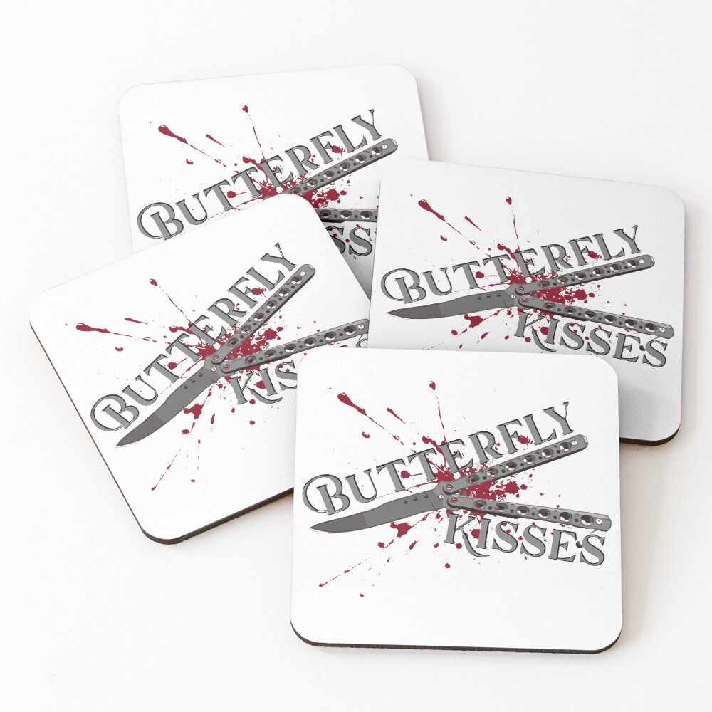 "Butterfly Knife Kisses" Sticker for Sale by UNK-Fatigues | Redbubble