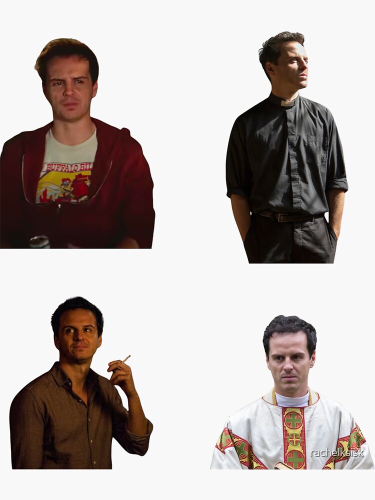 "Hot Priest Sticker Pack" Sticker for Sale by rachelksisk | Redbubble