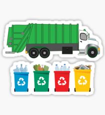 Garbage Truck Stickers | Redbubble