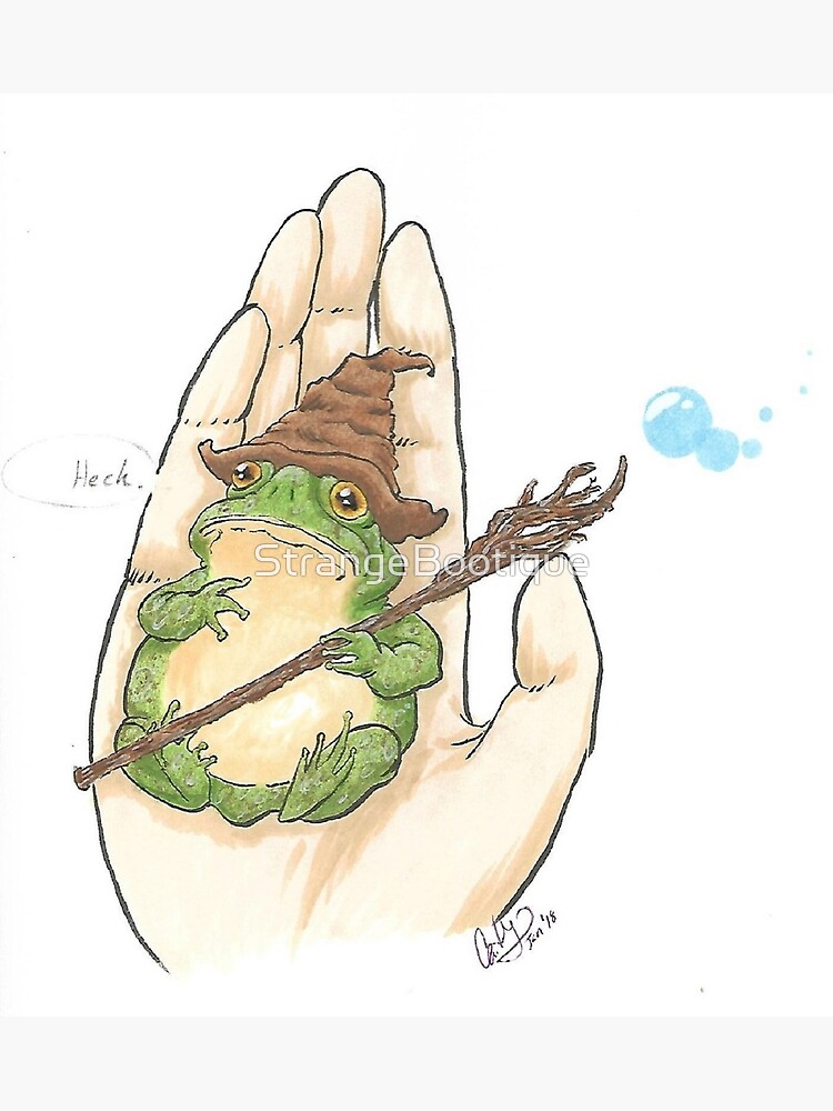 "Wizard Frog Meme" Metal Print by StrangeBootique | Redbubble