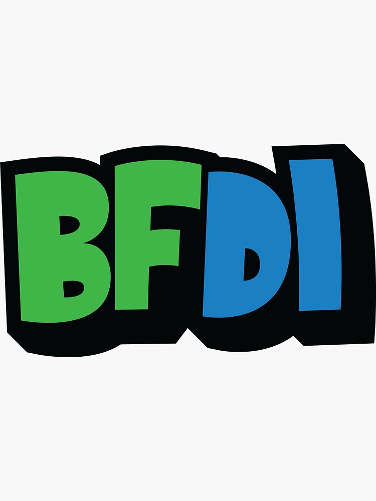 "BFDI Logo" Sticker for Sale by rtsmryan | Redbubble