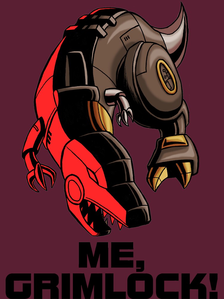 "Grimlock" T-shirt for Sale by OverlordRaax | Redbubble | transformers ...