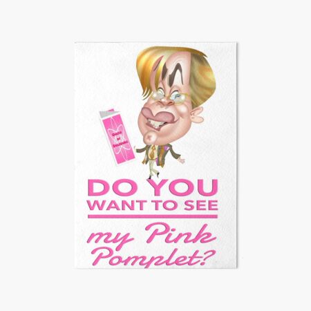 "Herr Lipp - pink pomplet!" Art Board Print by SarahBailey | Redbubble