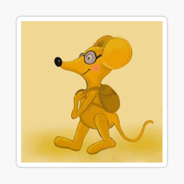 "Emil Mouse" Sticker by Papierzirkus | Redbubble