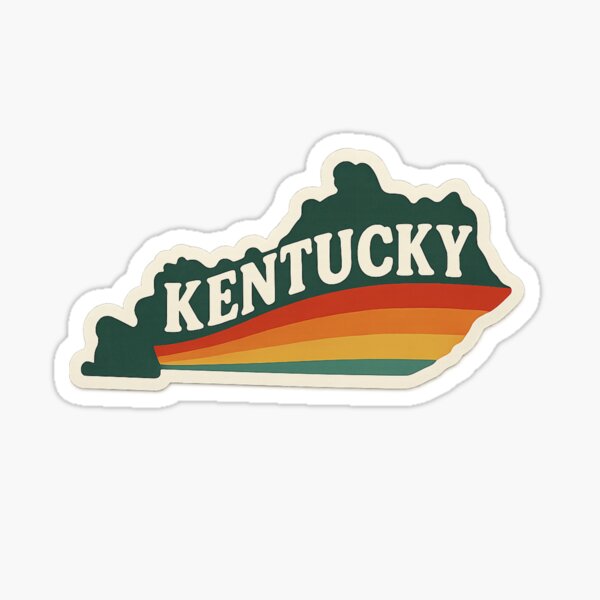 "Kentucky Sticker" Sticker for Sale by LookinFreshh | Redbubble