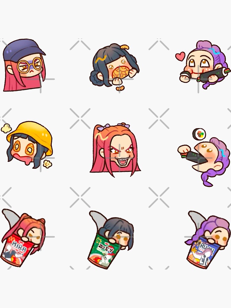 "K-pop Demon Hunter Huntrix Meme" Sticker for Sale by KawaiiDesuCo ...