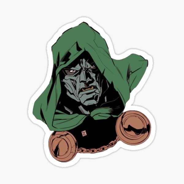 "Dr. Doom" Sticker for Sale by MatthijsDefour | Redbubble