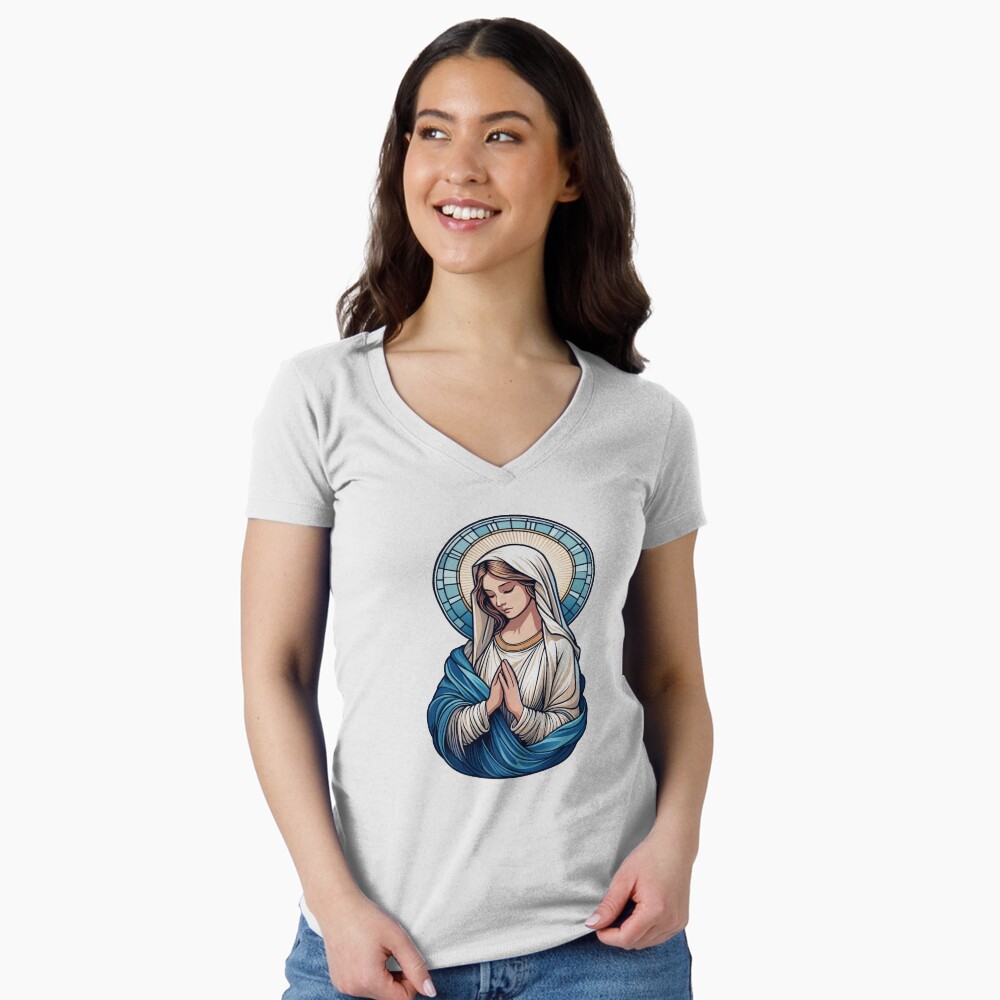 "Virgin Mary: Pray for Us Catholic" Sticker for Sale by Tekweni | Redbubble